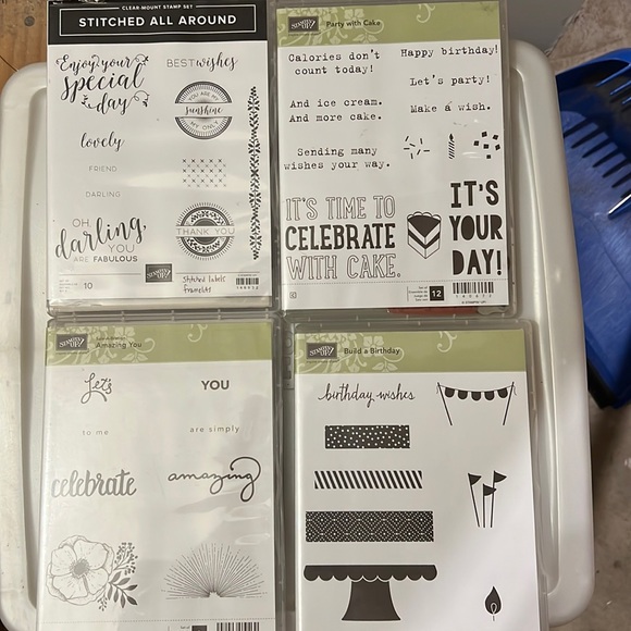 Stampin' Up! | Office | Assorted Stampin Up Birthday Themed Stamp Sets ...